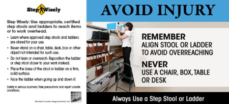 Avoid Injury: Always Use a Step Stool or Ladder (Office Setting ...